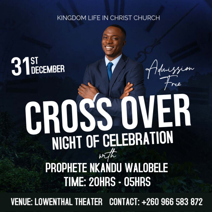 Copy of Black Typographic Crossover Night 31st December Instagram Post ...