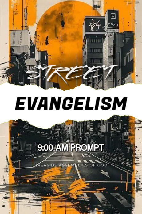 Copy of Black Typographic Evangelism Poster | PosterMyWall