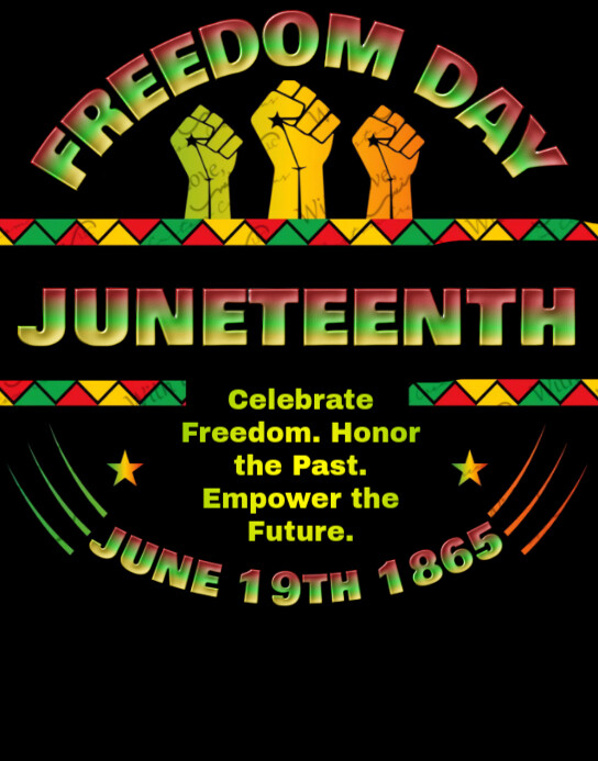 Copy of Black Typographic Freedom Day Flyer Poster/wallboard | PosterMyWall