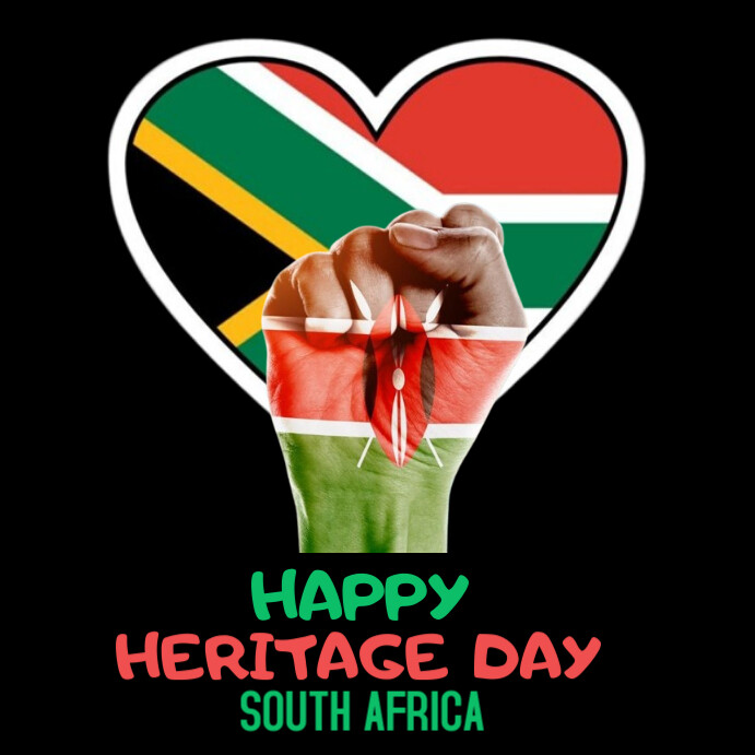 Plantilla de Black Typographic Heritage Day Flyer Instag | PosterMyWall