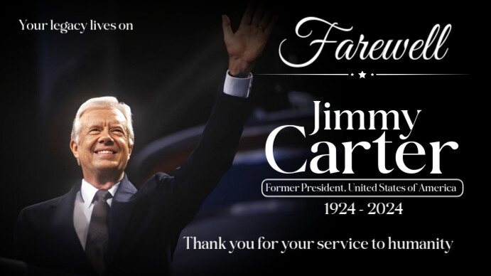 Copy of Black Typographic Jimmy Carter Digital Display (16:9 ...