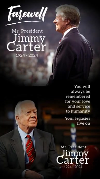 Jimmy Carter Instagram Reel Template | PosterMyWall