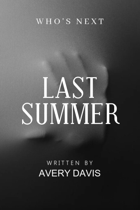 Copy of Black Typographic Last Summer Movie Night Book Cover Poster ...