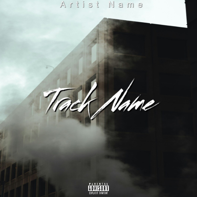 Black Typographic Mixtape Cover Album Cover Template | PosterMyWall