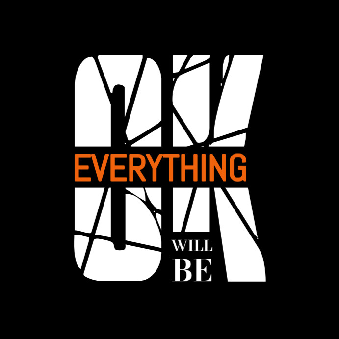 Black typographic motivational quote Instagram post Template | PosterMyWall