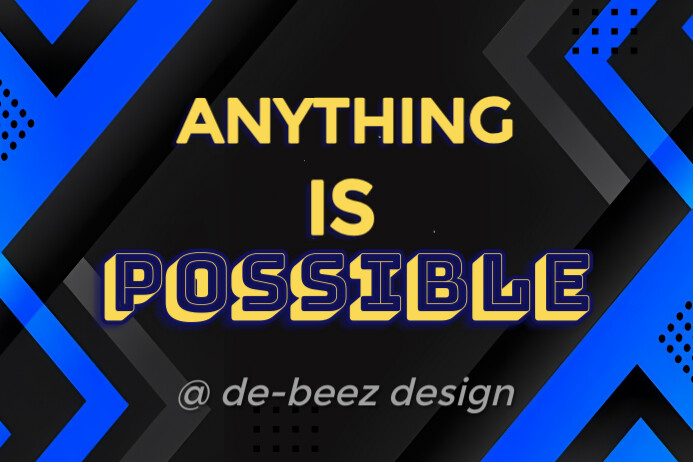 Black Typographic Motivational Quote Poster Modelo | PosterMyWall