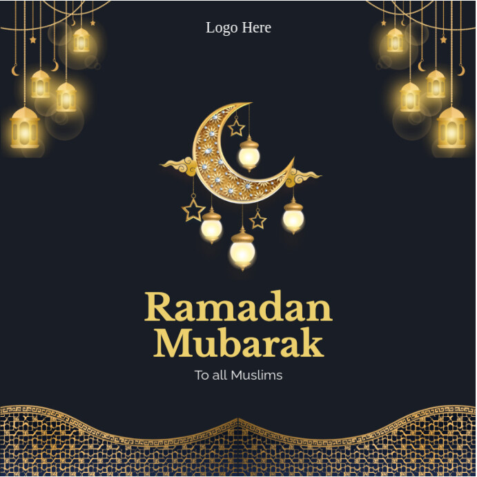 Copy of Black Typographic Muslims Ramadan Fasting Template Black ...