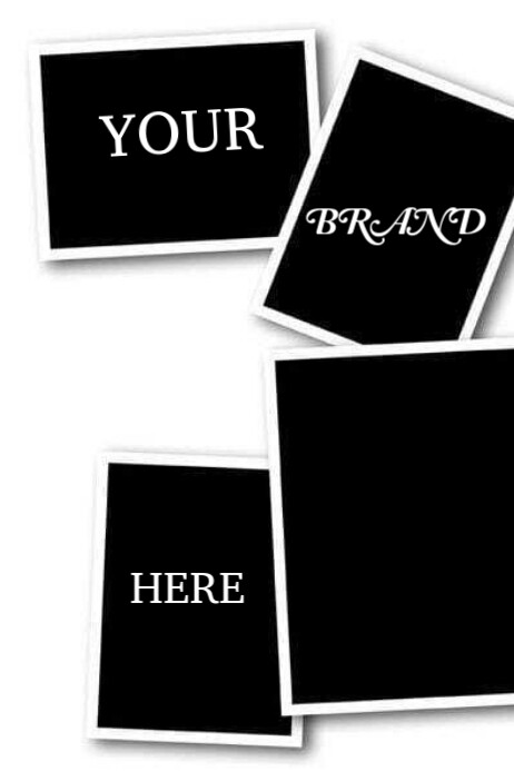 Black Typographic Photo Frames Poster Poster Template | PosterMyWall