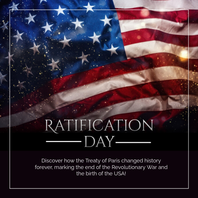Black Typographic Ratification Day Instagram Post Template | PosterMyWall