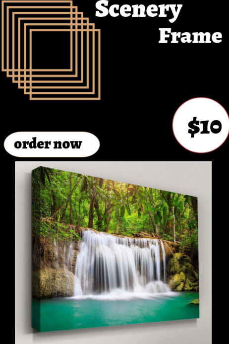 Copia de Black Typographic Scenery Frame Poster | PosterMyWall