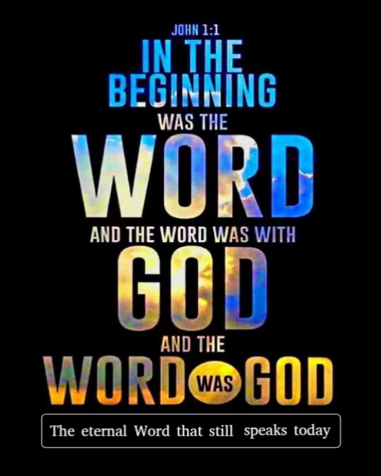 Black Typographic The Eternal Word Instagram Portrait Template ...