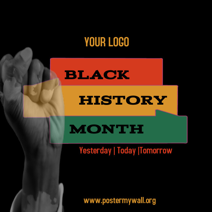 Plantilla de Black Typography Bl Instagram Post | PosterMyWall