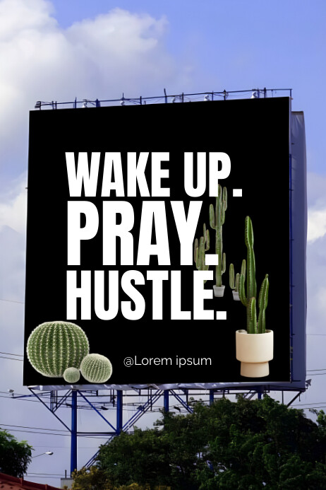 Black Typography Motivational Flyer Template | PosterMyWall