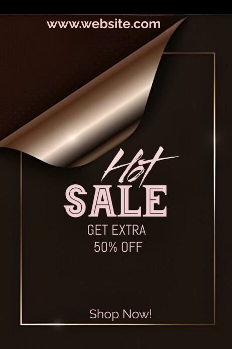 Plantilla de Black Typography Sale Offer Poster | PosterMyWall