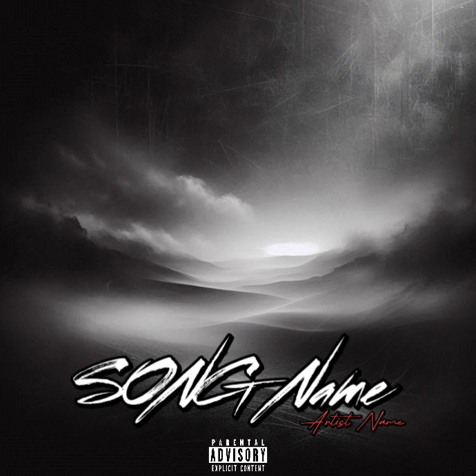 Black Vintage Album Cover Album Cover Template | PosterMyWall