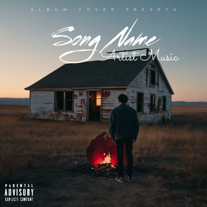 Copy of Black Vintage Album Cover Sad Boy Album Cover | PosterMyWall