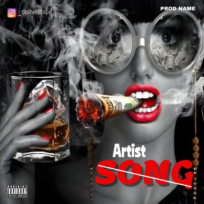 Black Vintage Album Music Song Cover Instagra Template | PosterMyWall