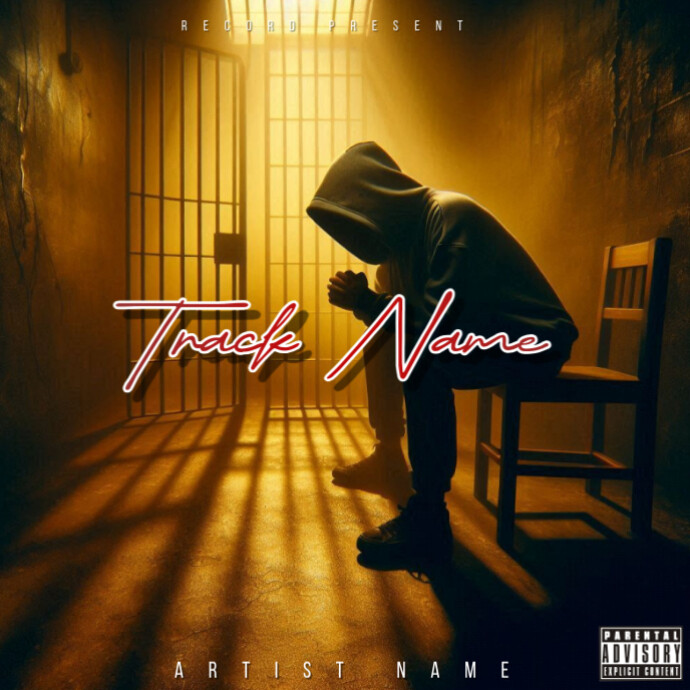 Copy of Black Vintage Alone Man Jail Mixtape Cover Album Cover ...