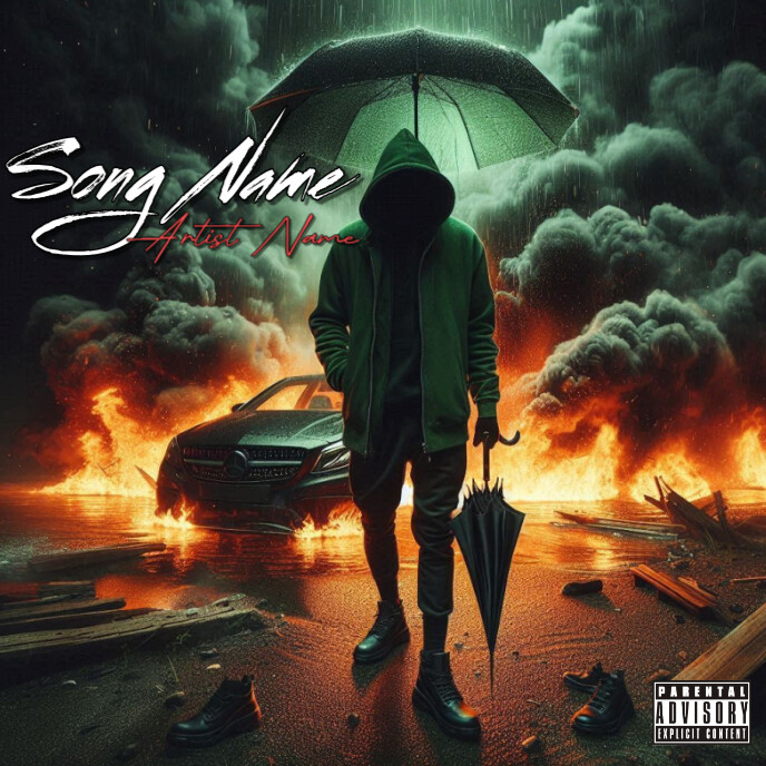 Black Vintage Alone Man Mixtape Album Album Cover Template | PosterMyWall