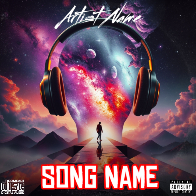Black Vintage Alone Man Mixtape Cover Album Cover Template | PosterMyWall