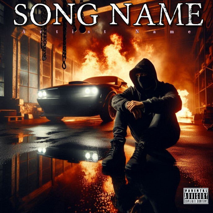 Copy of Black Vintage Alone Man Mixtape Cover Album Cover | PosterMyWall