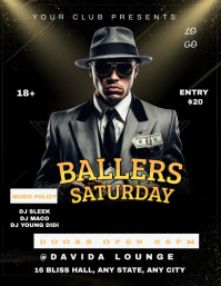 Ballers Party Design Template | PosterMyWall