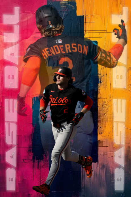 Black Vintage Baseball Match Mlb 2026 Poster Template | PosterMyWall