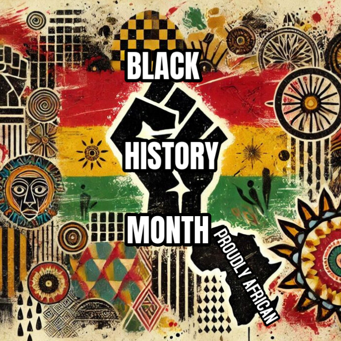 Copy of Black Vintage Black History Month Instagram Post | PosterMyWall