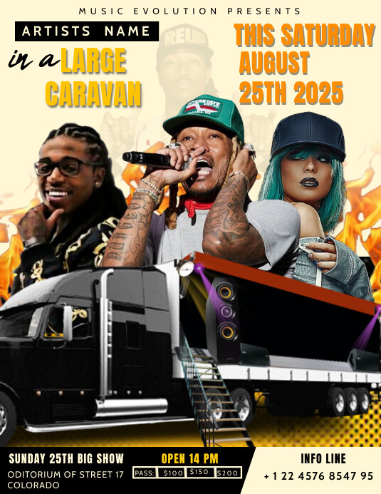 Plantilla de Black Vintage Concert Band Poster Design Flye | PosterMyWall