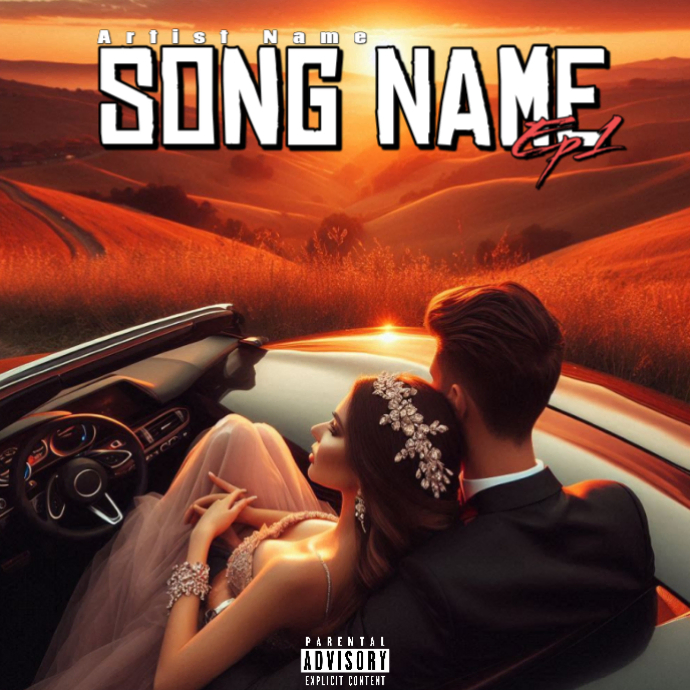 Black Vintage Couple Love Mixtape Cover Album Cover Template | PosterMyWall