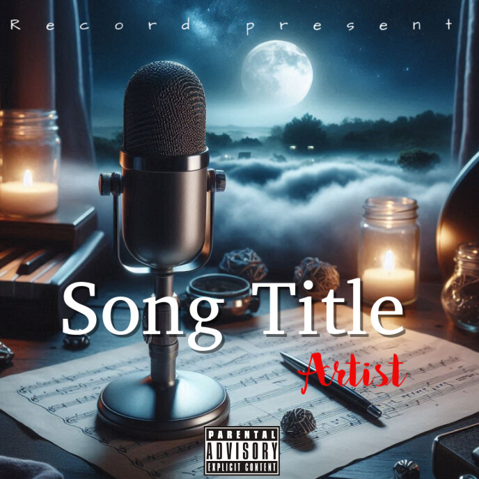 Black Vintage Dream Smokey Mike Song Mixtape Album Cover Template ...