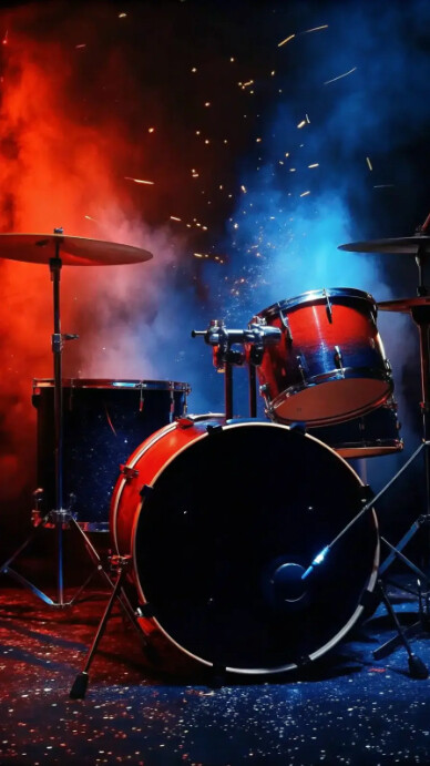 Black Vintage Drumfire Explosion Instagram Story Template | PosterMyWall