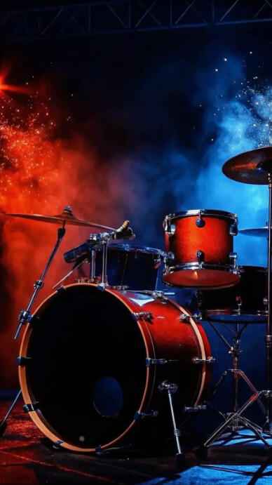 Black Vintage Drumfire Explosion Instagram Story Template | PosterMyWall