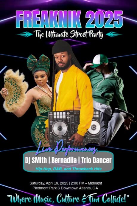 Copy of Black Vintage Freaknik 2025 Party Poster | PosterMyWall