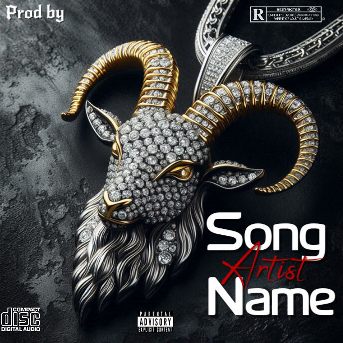 Copy of Black Vintage Goat Rap Song Mixtape Album Cover | PosterMyWall