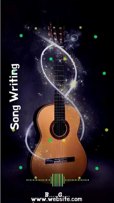 Copy of Black Vintage Guitar Instrument - Song Writing Team Instagram ...