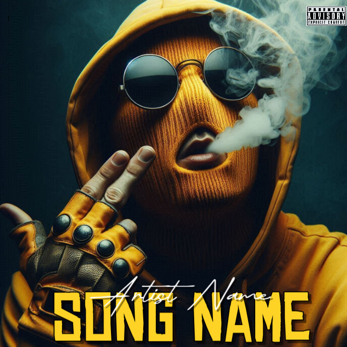 Copy of Black Vintage Hip Hop Music Man Mixtape Cover Album Cover ...