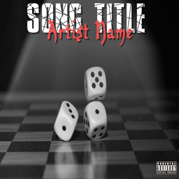 Black Vintage Icon Artwork Mixtape Cover Album Cover Template ...