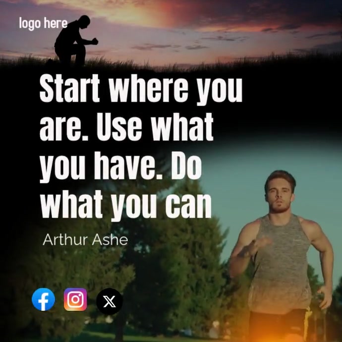 Black Vintage Instagram Motivational Instagram Post Template | PosterMyWall