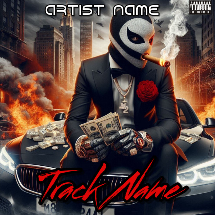 Copy of Black Vintage Lurcury Car Rap Boy Mixtape Cover Album Cover ...