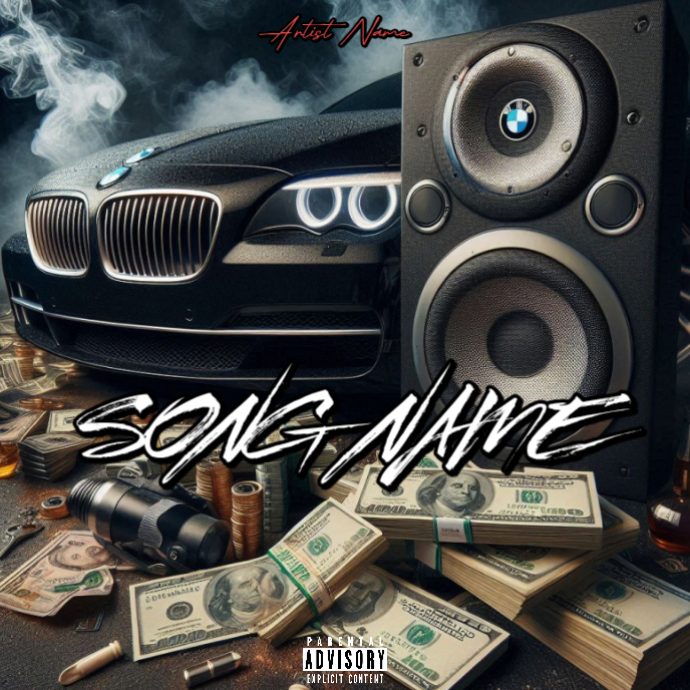 Black Vintage Mixtape Cover Album Cover Template | PosterMyWall