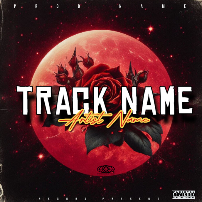 Black Vintage Moon Mixtape Cover Album Cover Template | PosterMyWall