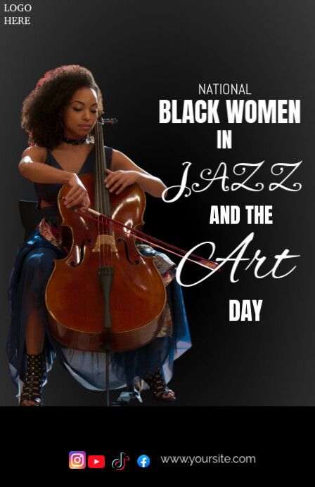 Black Vintage National Black Women In Jazz And The Art Day Tabloid ...