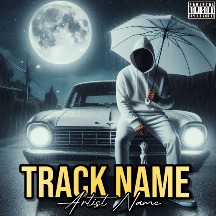 Black Vintage Rap Music Mixtape Cover Artwork Album Cover Template ...