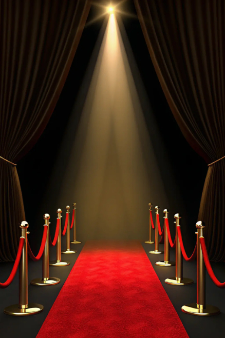 Black Vintage Red Carpet Premiere Event Entrance Poster Template ...