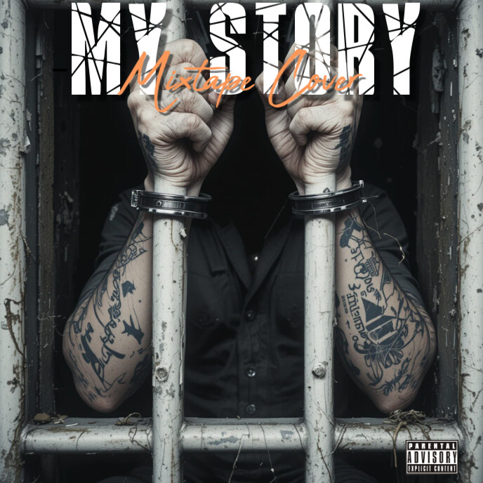 Black Vintage Sad Alone Mixtape Cover Album Cover Template | PosterMyWall