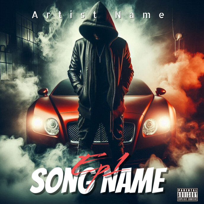 Black Vintage Sad Boy Mixtape Cover Album Cover Template | PosterMyWall