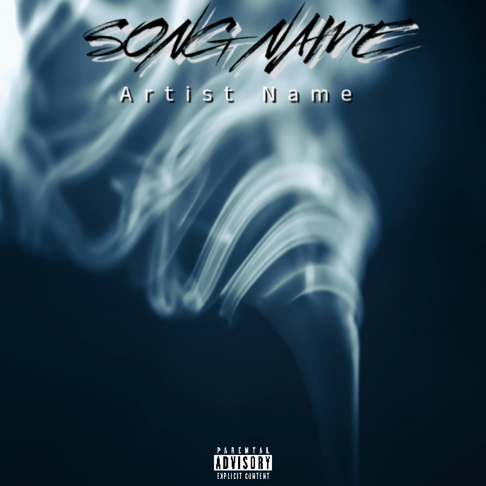 Black Vintage Smoke Mixtape Cover Album Cover Template | PosterMyWall