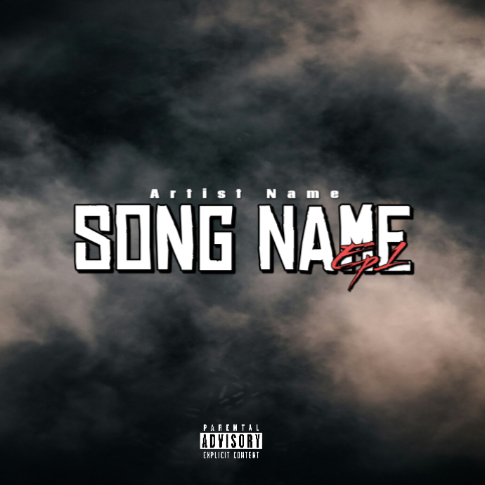 Black Vintage Smoke Mixtape Cover Album Cover Template | PosterMyWall