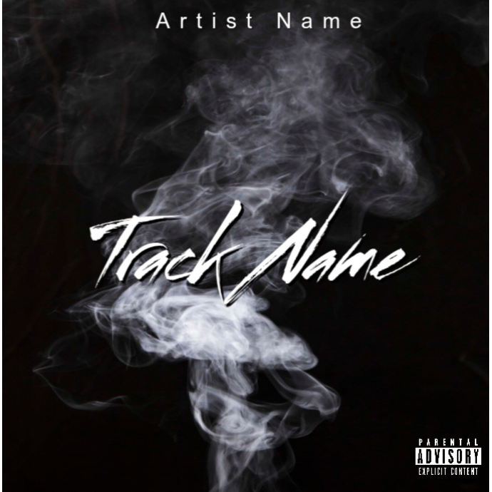 Black Vintage Smoke Texture Mixtape Cover Album Cover Template ...
